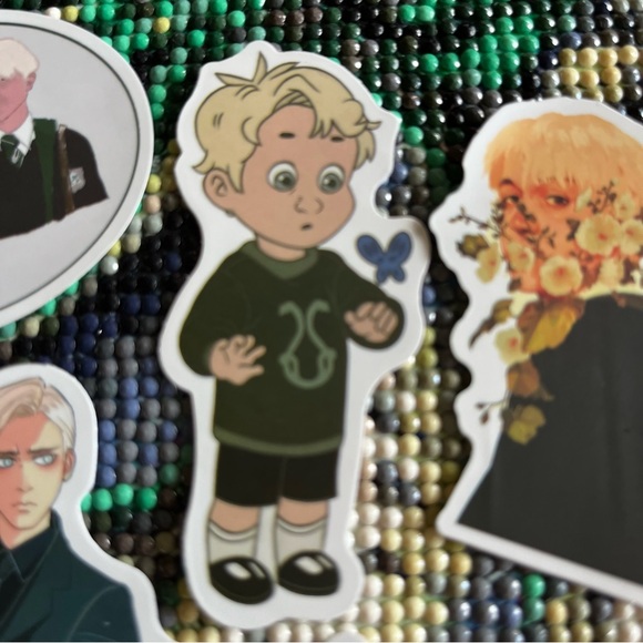 Warner Bros. | Other | Bundle Of 7 Draco Malfoy Themed Stickers | Poshmark